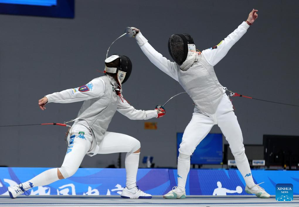Highlights of fencing matches at Chengdu Universiade -Xinhua