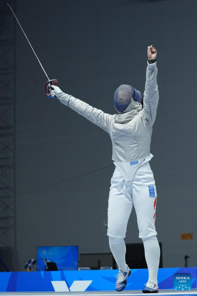 Highlights of fencing competitions at Chengdu Universiade-Xinhua