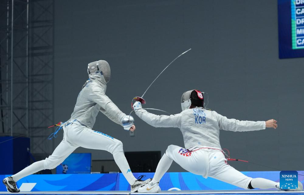 Highlights of fencing competitions at Chengdu Universiade-Xinhua
