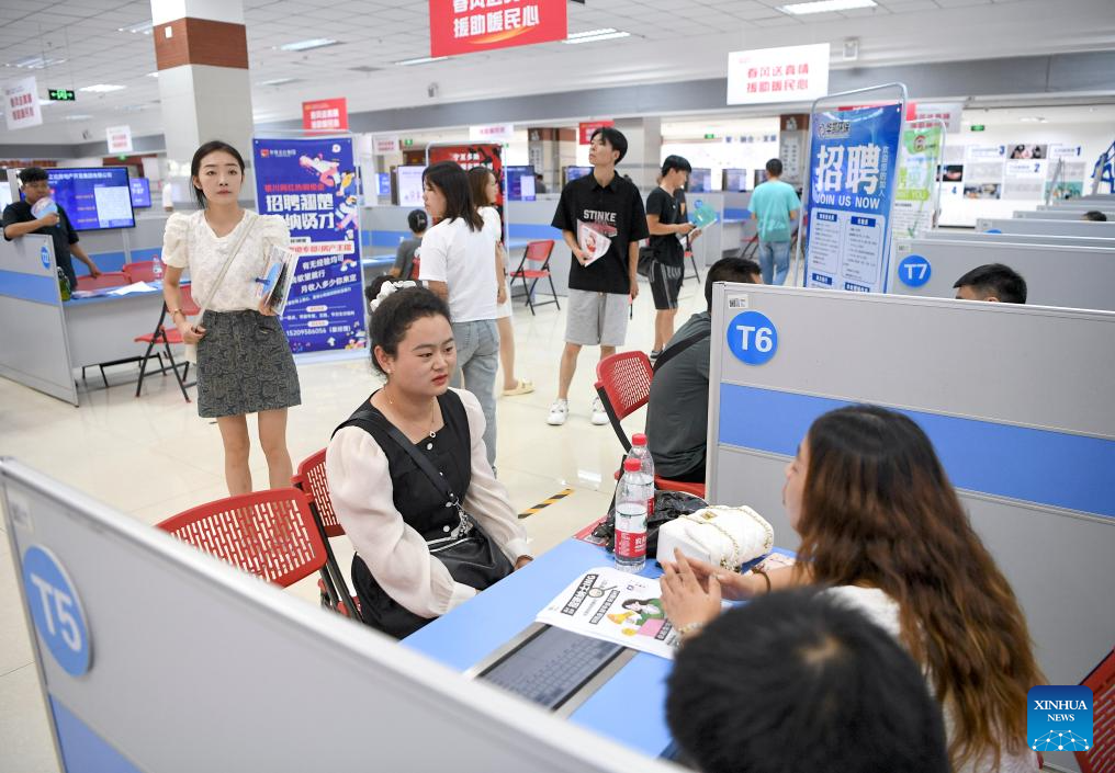 Job fair held for young talents, college graduates in Yinchuan-Xinhua
