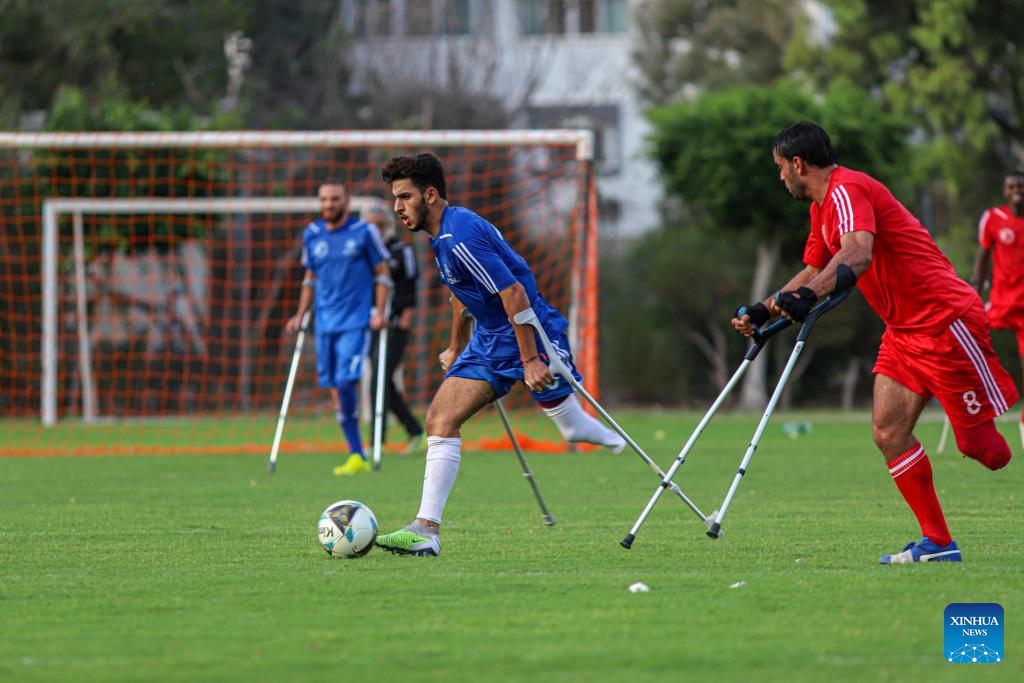 Highlights of Amputees soccer championship-Xinhua