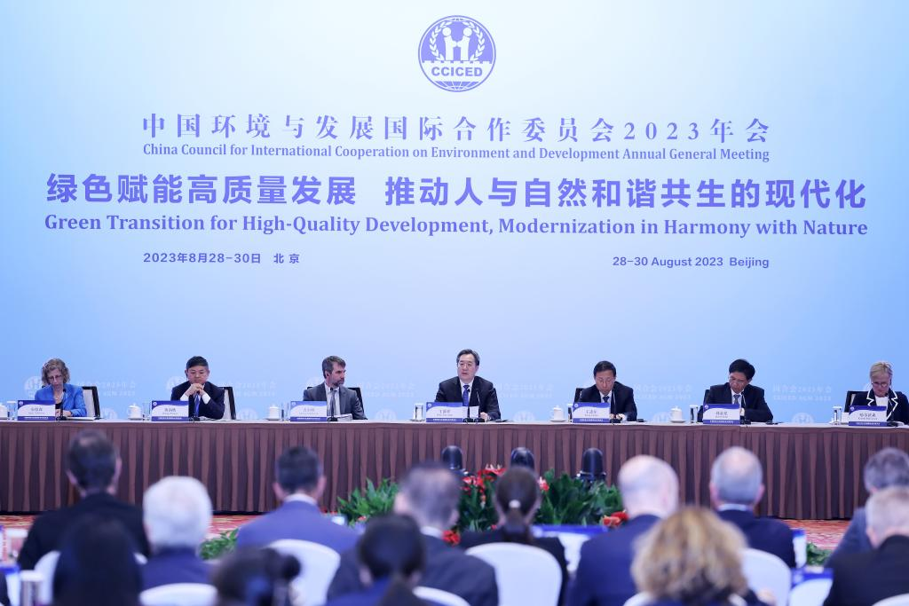 Chinese vice premier delivers speech at CCICED 2023 meeting