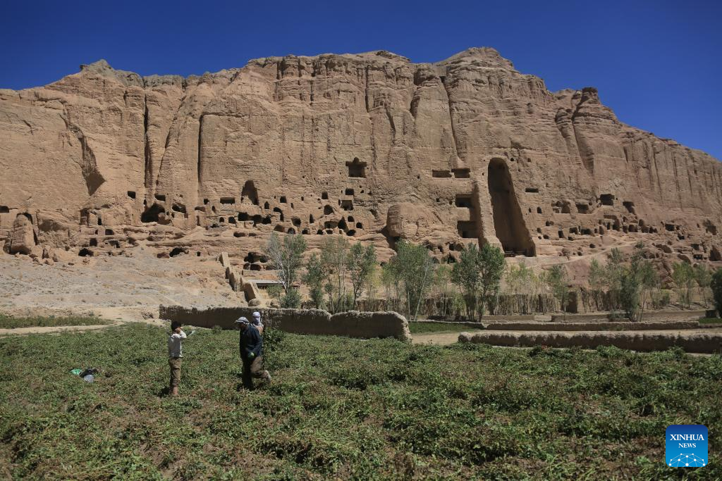 In pics: site of giant Buddha ruins in Bamyan, Afghanistan-Xinhua