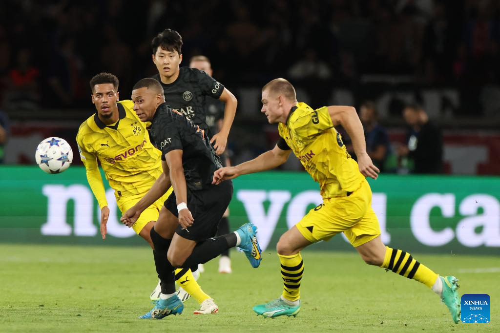 UEFA Champions League: PSG vs. BVB-Xinhua