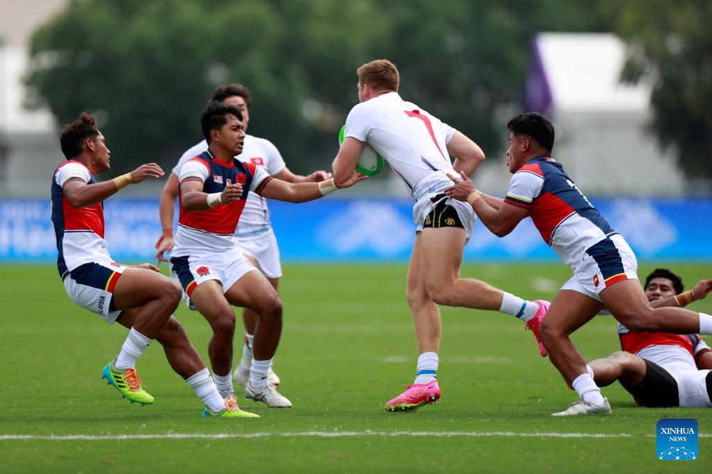 In pics: Rugby Sevens matches at 19th Asian Games-Xinhua