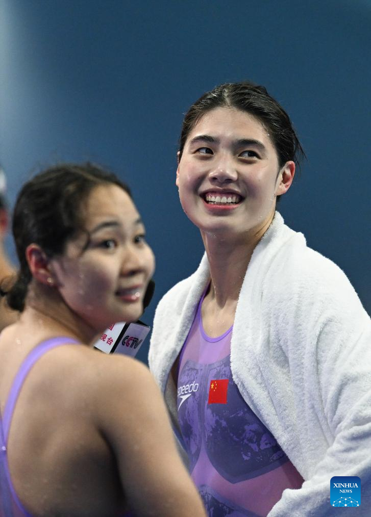 Zhang Yufei wins women's 200m butterfly at Hangzhou Asiad-Xinhua