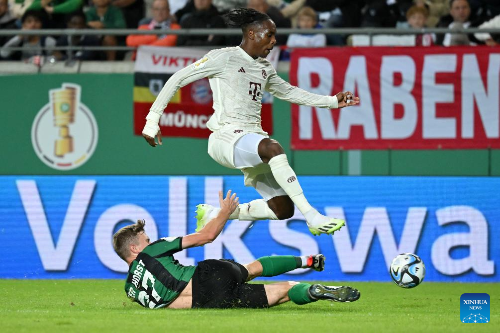 German Cup football match: Preussen Muenster vs. Bayern Munich-Xinhua