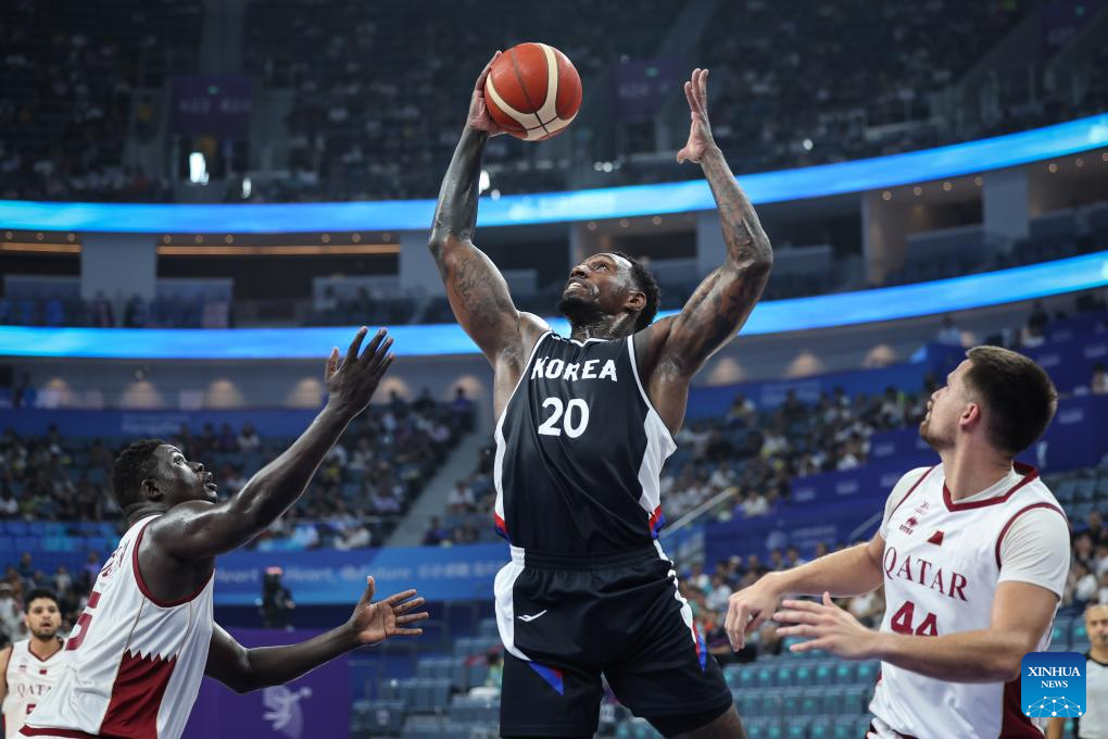 19th Asian Games: Men's Preliminary Round matches of Basketball-Xinhua