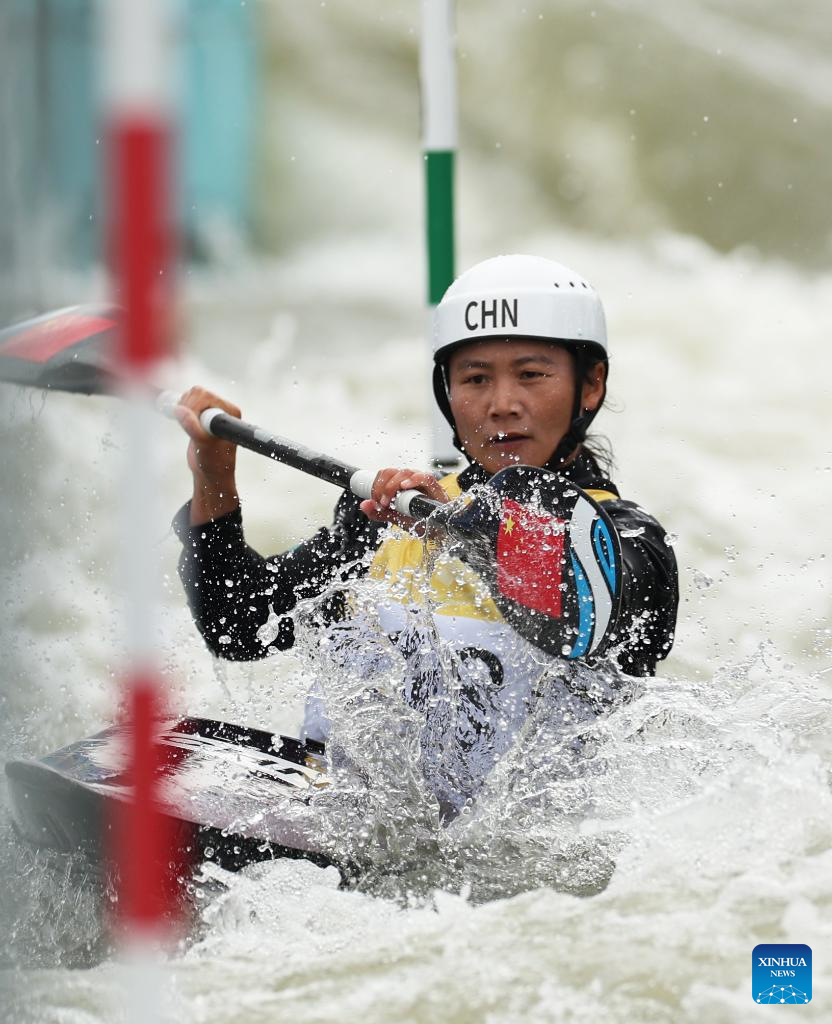 Highlights of Kayak Heats of Canoe Slalom at 19th Asian Games-Xinhua