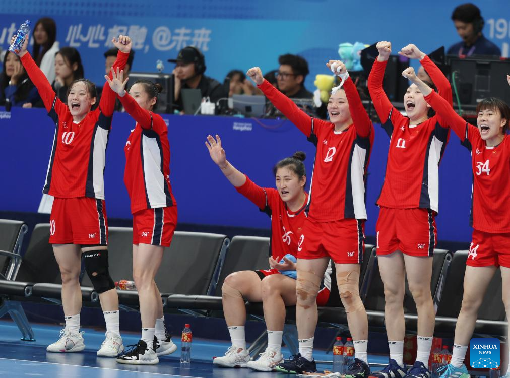 Highlights of Women's Bronze Medal Match of Handball at 19th Asian ...