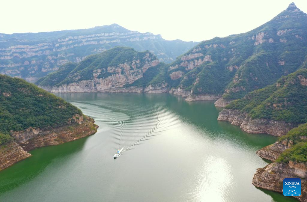 Scenery of canyon on Yellow River in Henan-Xinhua