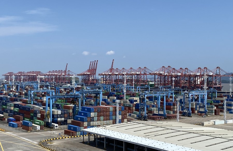 China's cargo, container throughput at ports up in first eight months ...