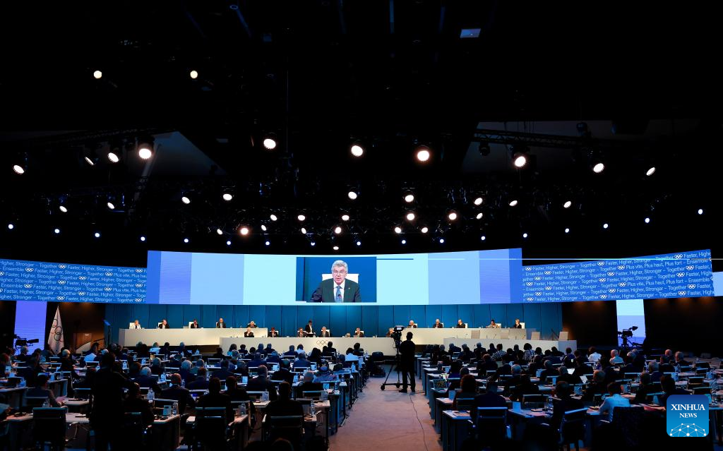 141st International Olympic Committee session held in Mumbai, India-Xinhua