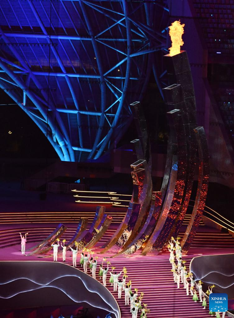 Cauldron lit at opening ceremony of 4th Asian Para Games in Hangzhou-Xinhua