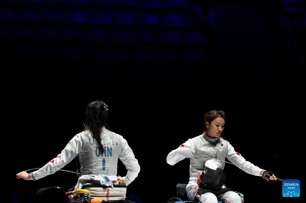 Highlights of wheelchair fencing competitions at 4th Asian Para Games ...