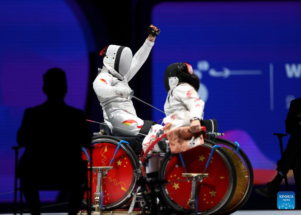 Highlights of wheelchair fencing competitions at 4th Asian Para Games ...