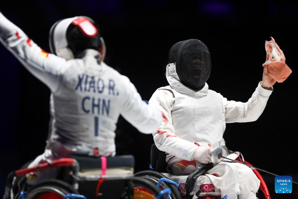 Highlights of wheelchair fencing competitions at 4th Asian Para Games ...
