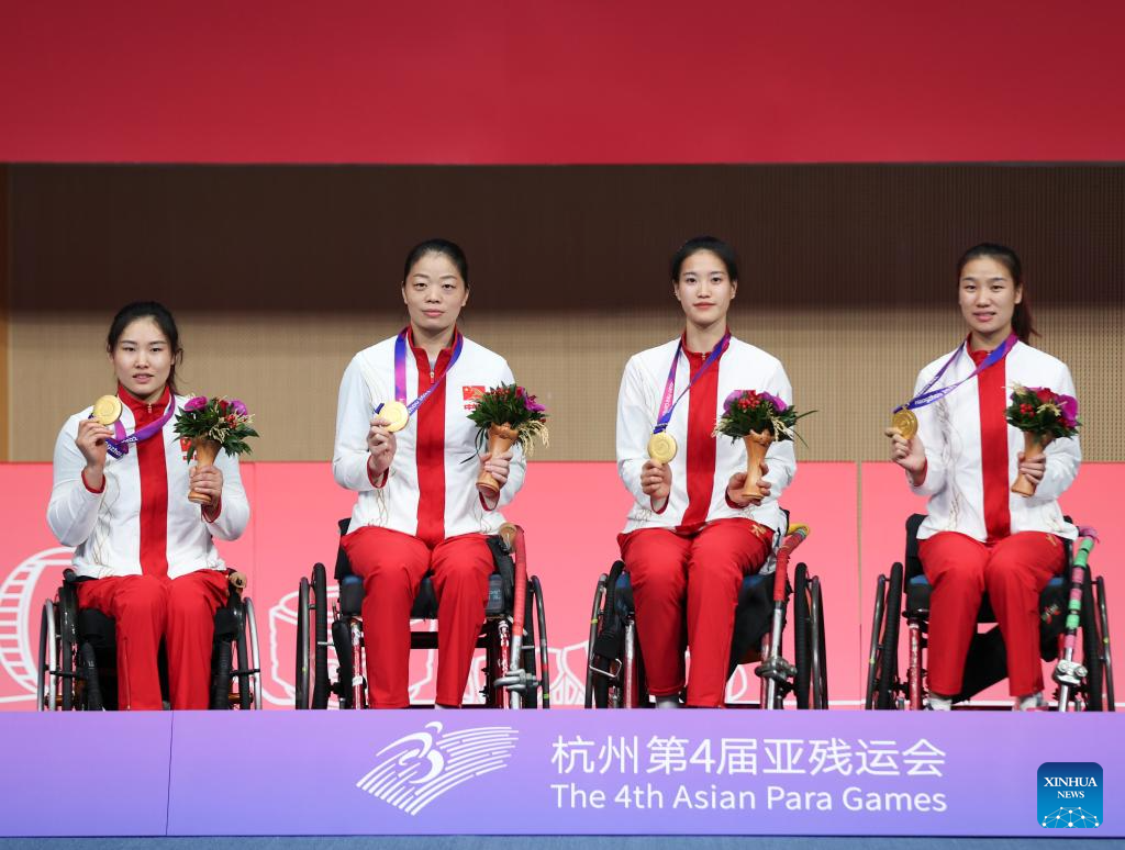 Highlights of wheelchair fencing competitions at 4th Asian Para Games ...