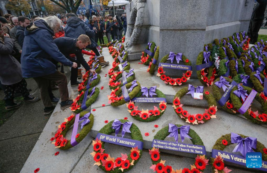 Remembrance Day ceremony held in Canada-Xinhua