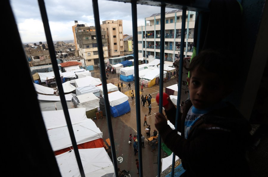 Gaza's UN shelters overcrowded amid rising displacement-Xinhua