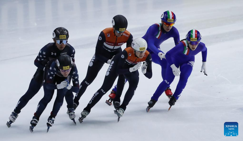 Highlights of ISU World Cup Short Track Speed Skating series -Xinhua