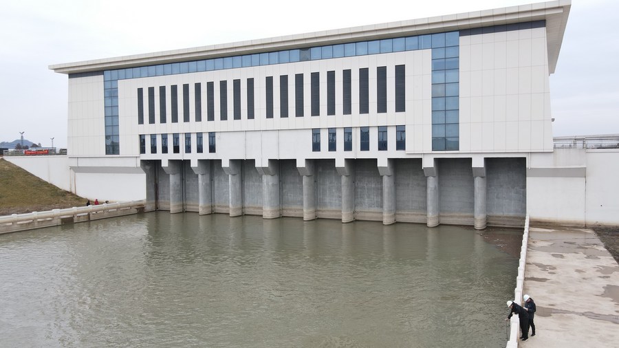 InPics: A section of mega water diversion project starts trial ...