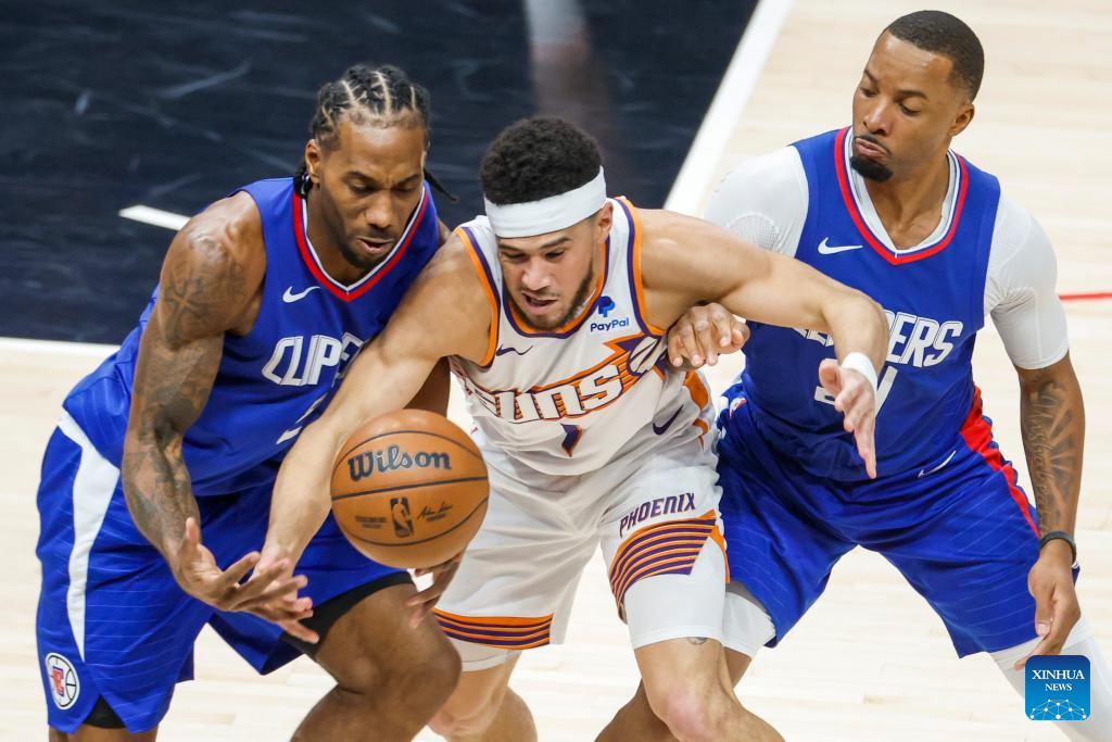NBA: Los Angeles Clippers vs. Phoenix Suns-Xinhua