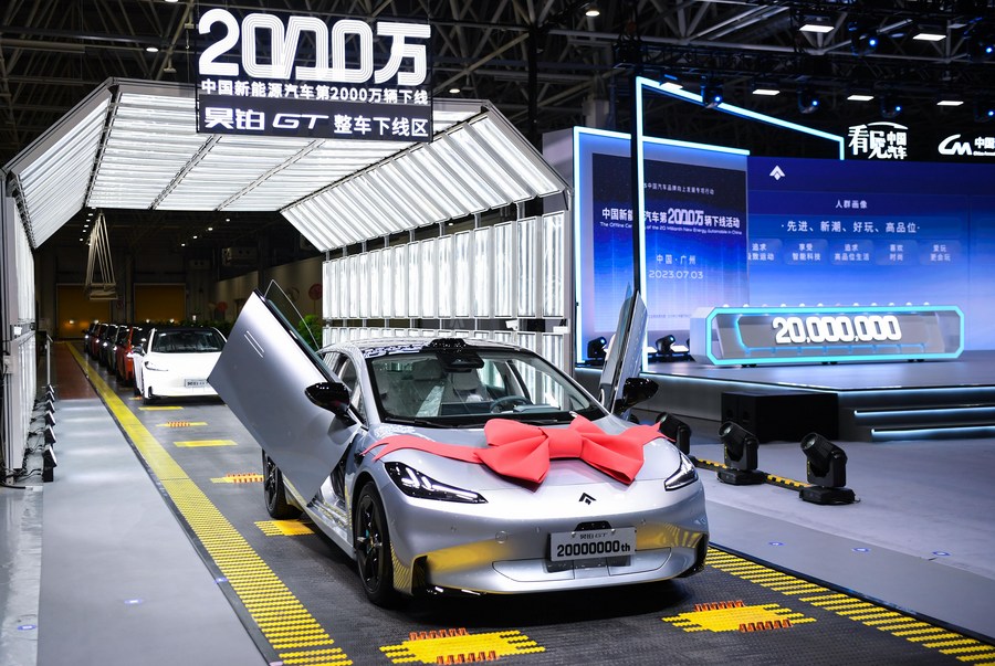 China's new energy vehicles in use exceed 20 mln-Xinhua