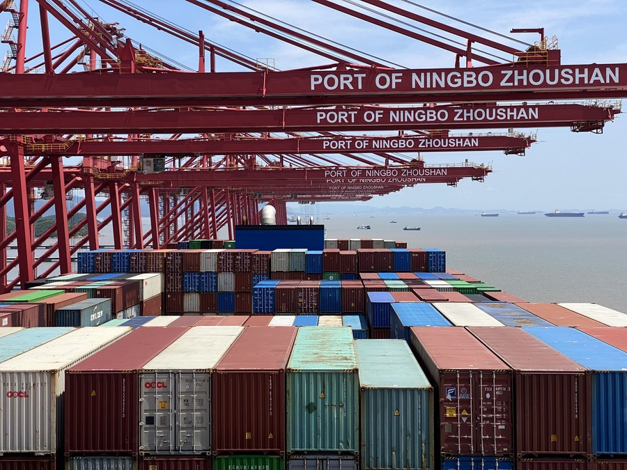 China's Ningbo-Zhoushan port sees rising cargo, container throughput in ...