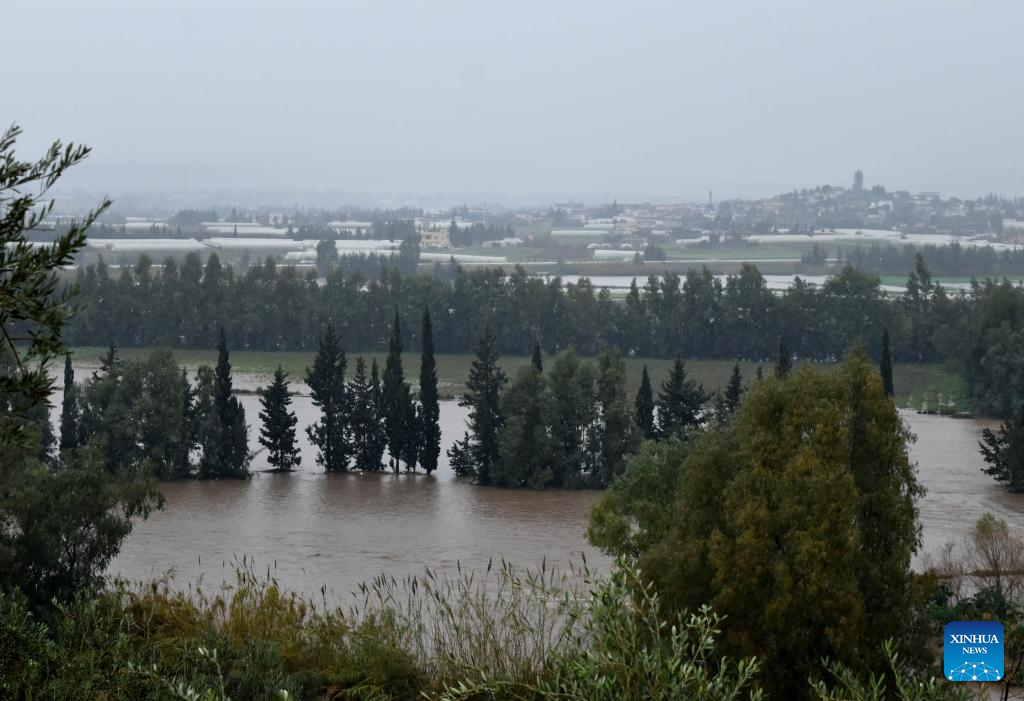 4 die as car slides off bridge amid heavy rainfall in NW Syria-Xinhua