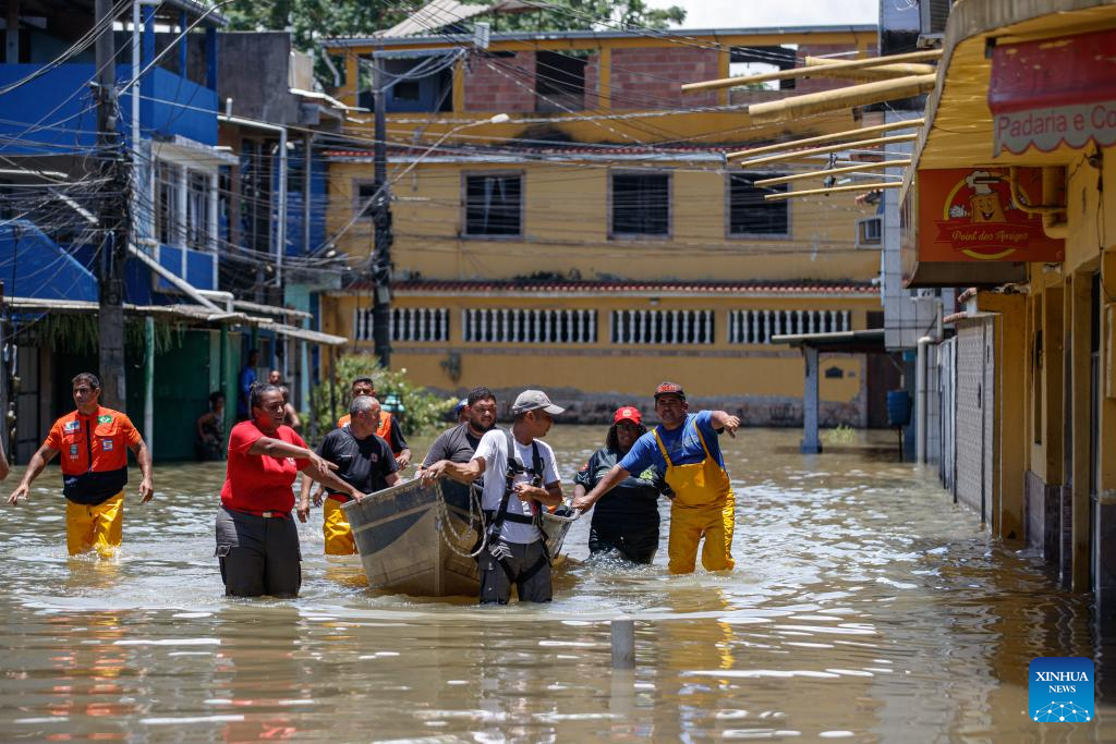 Death toll rises to 12 due to rains in Rio de Janeiro-Xinhua