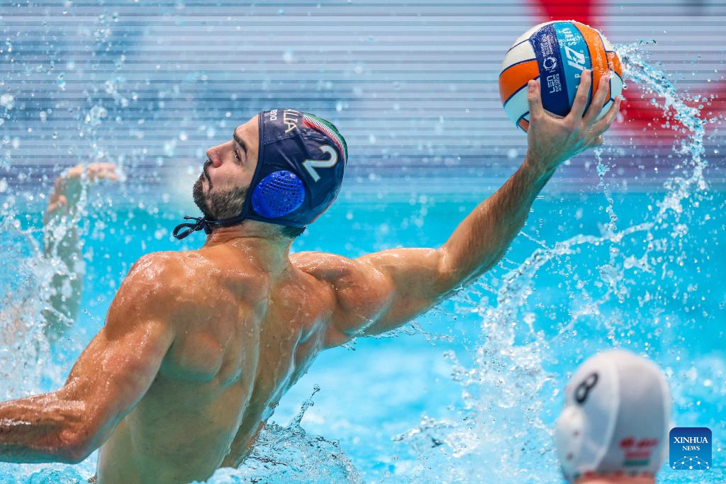 In pics: Men's European Water Polo Championship-Xinhua