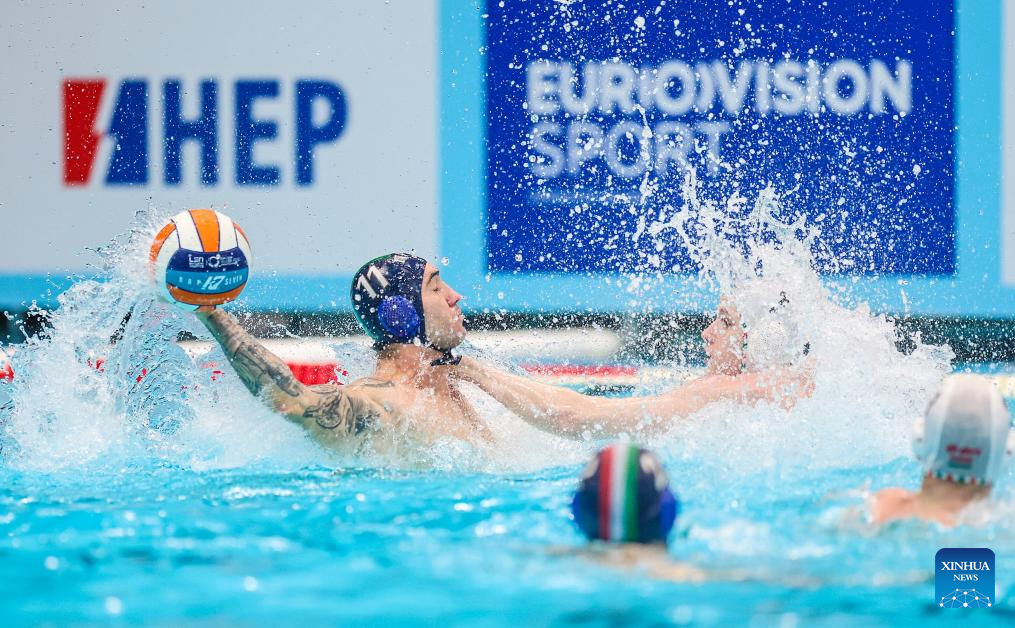 In pics: Men's European Water Polo Championship-Xinhua