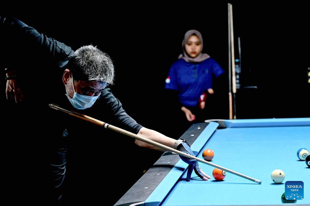 Highlights of 10-Ball Indonesia International Open 2024-Xinhua