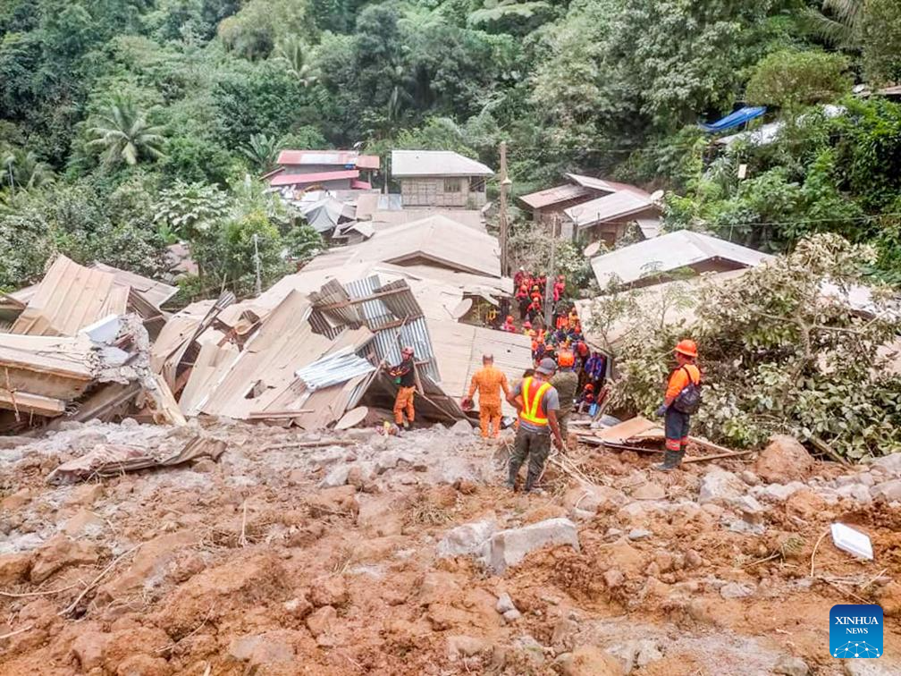 Philippine landslide leaves 6 dead, 46 missing-Xinhua