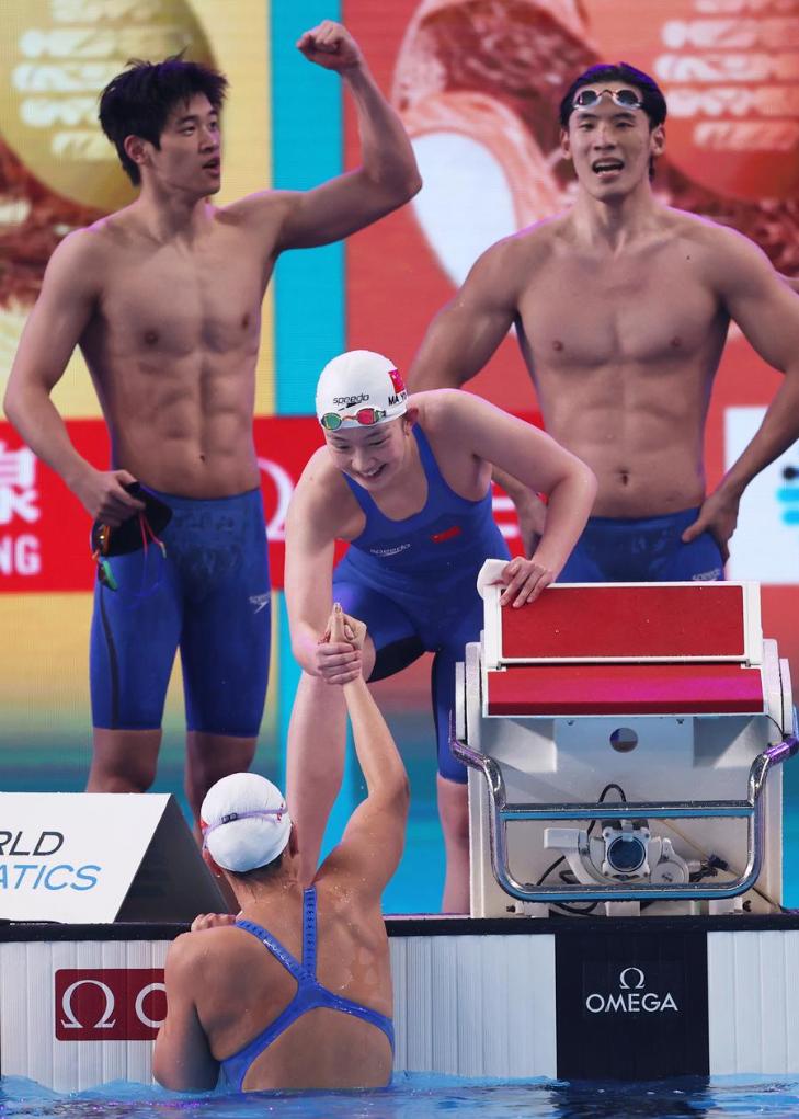 InPics: China wins the seventh swimming gold medal in Doha World ...
