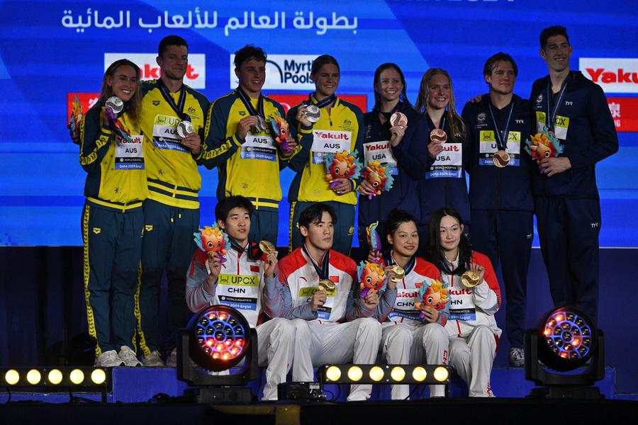 InPics: China wins the seventh swimming gold medal in Doha World ...