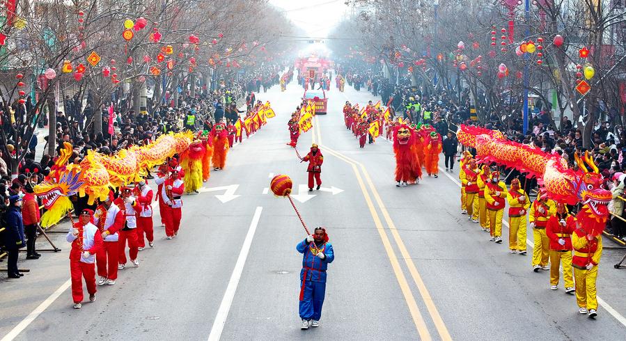 Culture&Life | A view of the renowned Shehuo parade in Longxian of NW ...
