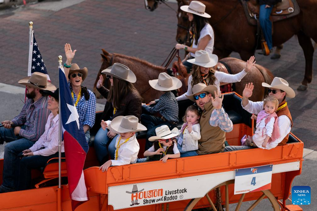 92nd Downtown Rodeo Parade held in Houston-Xinhua