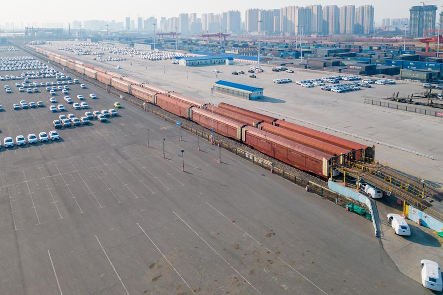 First JSQ freight train from NE China's Heilongjiang to Europe departs ...