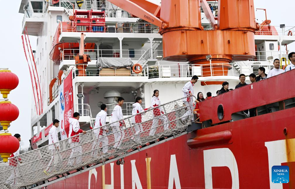 China's icebreaker Xuelong arrives in Qingdao after Antarctic ...