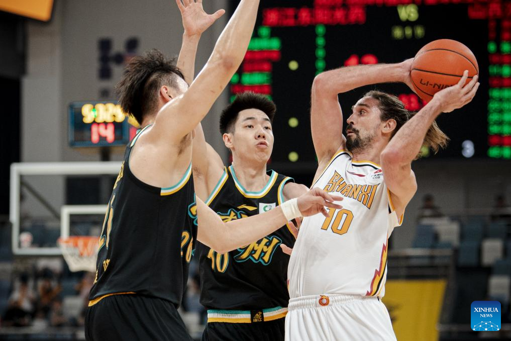 2023-2024 season of CBA league: Zhejiang Lions vs. Shanxi Loongs-Xinhua
