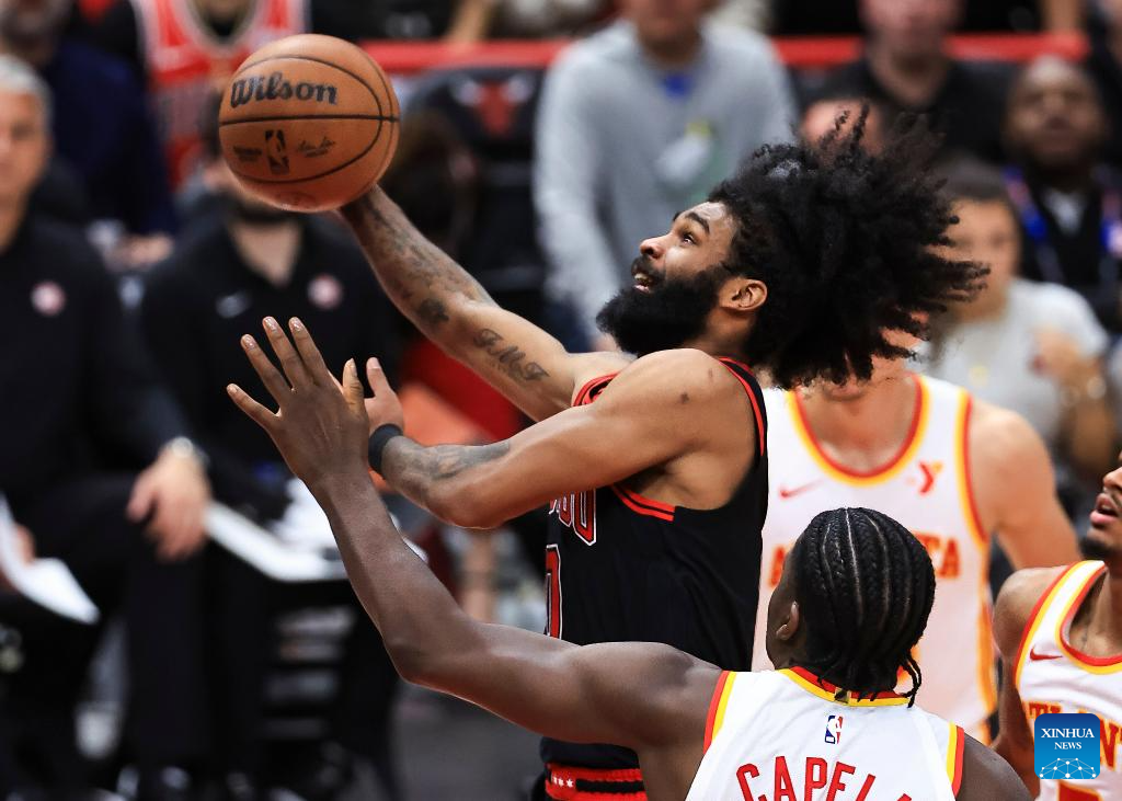 NBA play-in game: Atlanta Hawks vs. Chicago Bulls -Xinhua