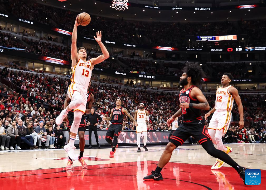 NBA play-in game: Atlanta Hawks vs. Chicago Bulls -Xinhua