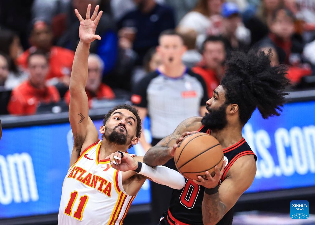NBA play-in game: Atlanta Hawks vs. Chicago Bulls -Xinhua