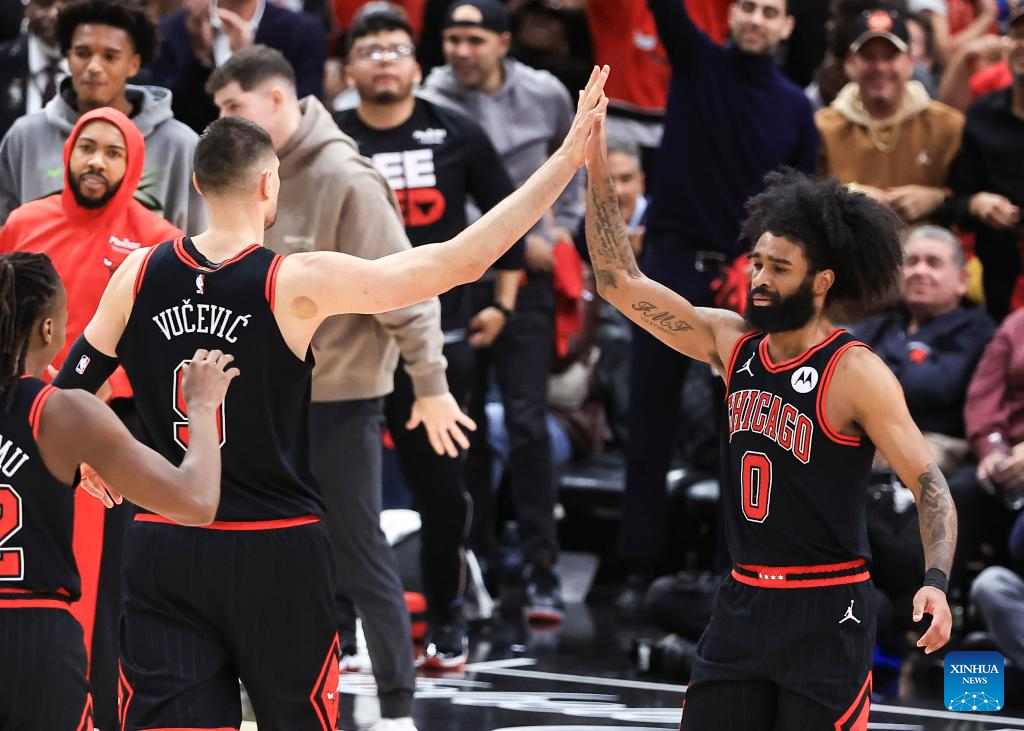 NBA play-in game: Atlanta Hawks vs. Chicago Bulls -Xinhua