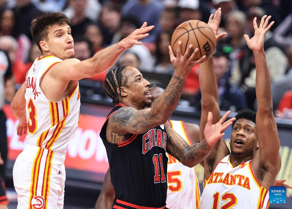 NBA play-in game: Atlanta Hawks vs. Chicago Bulls -Xinhua