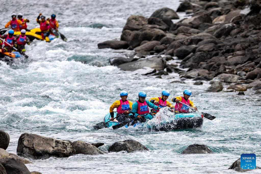 Highlights of Basum Tso International Rafting Open in Xizang-Xinhua