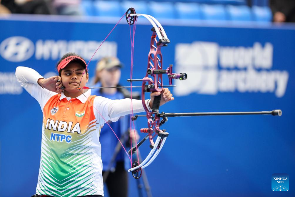 In pics: Shanghai 2024 Archery World Cup Stage 1-Xinhua