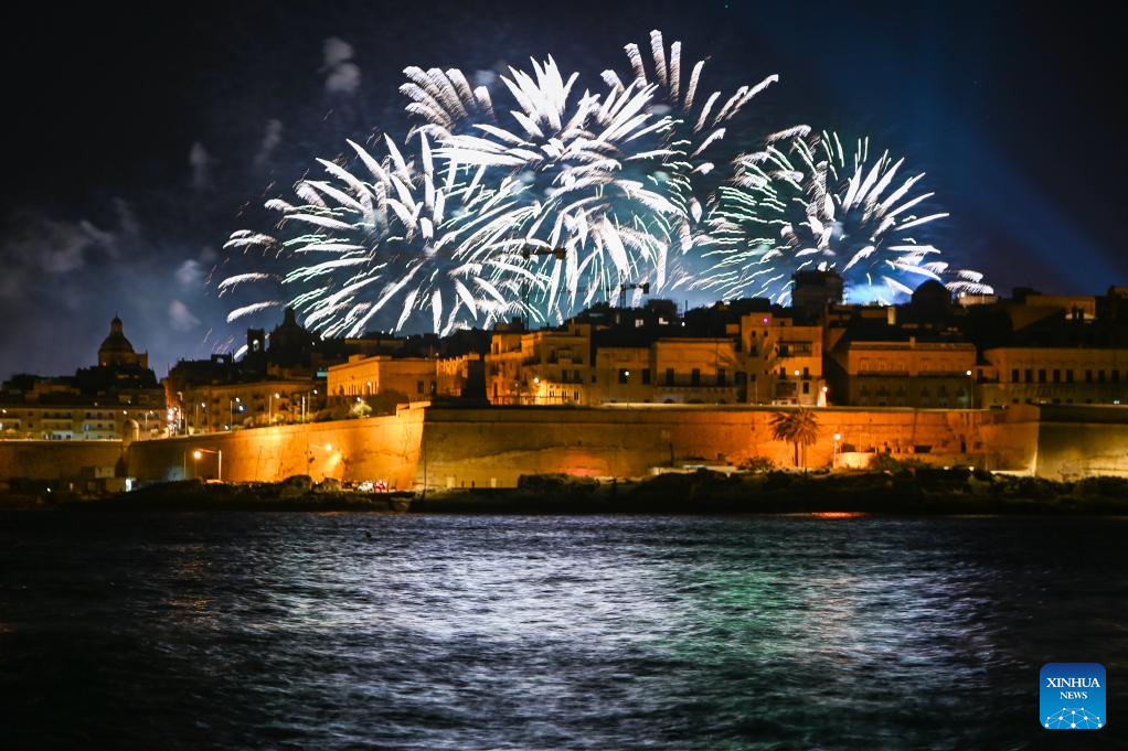 Malta International Fireworks Festival held in Sliema-Xinhua